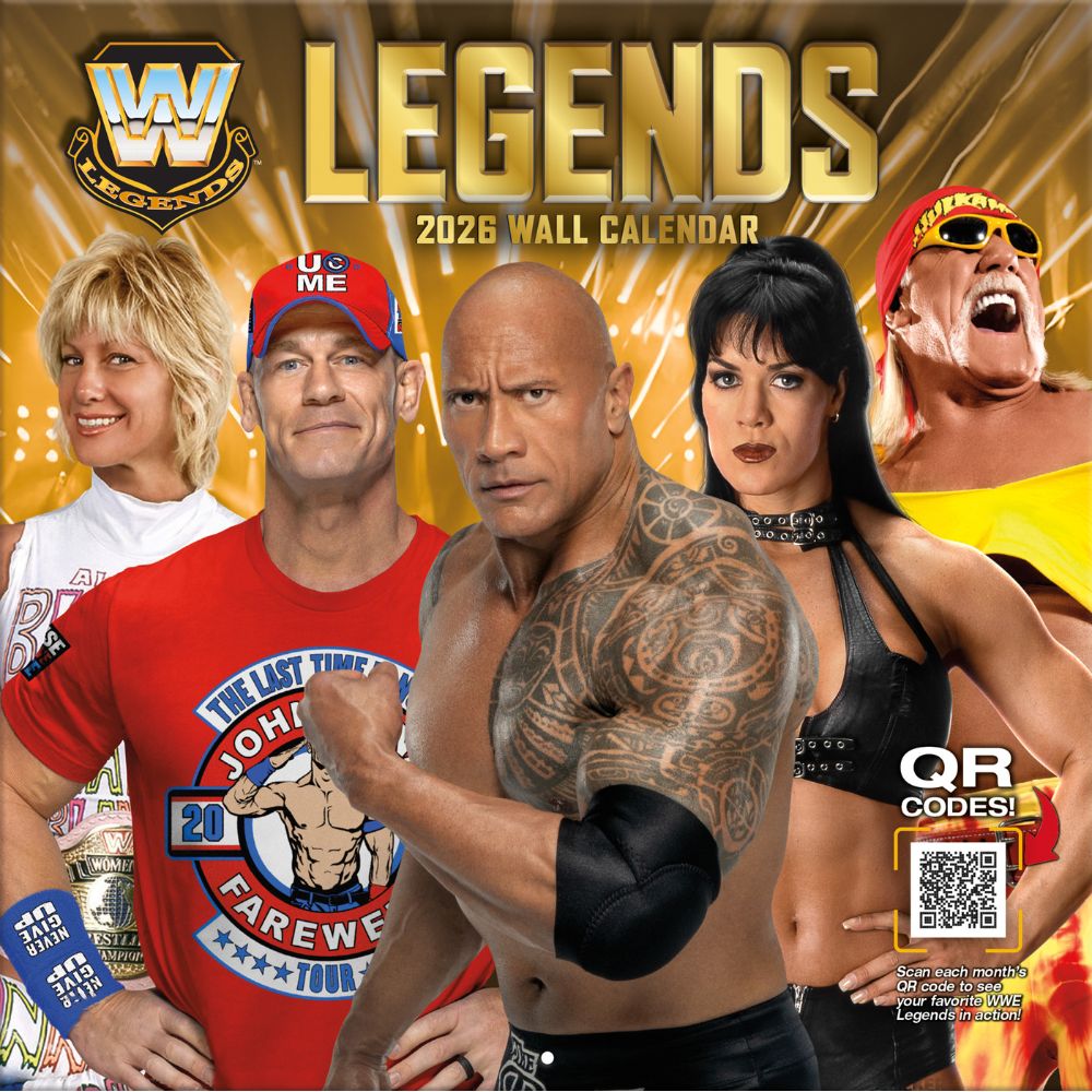 WWE LEGENDS 2026 SQUARE CALENDAR - PRE-ORDER – Danilo Promotions