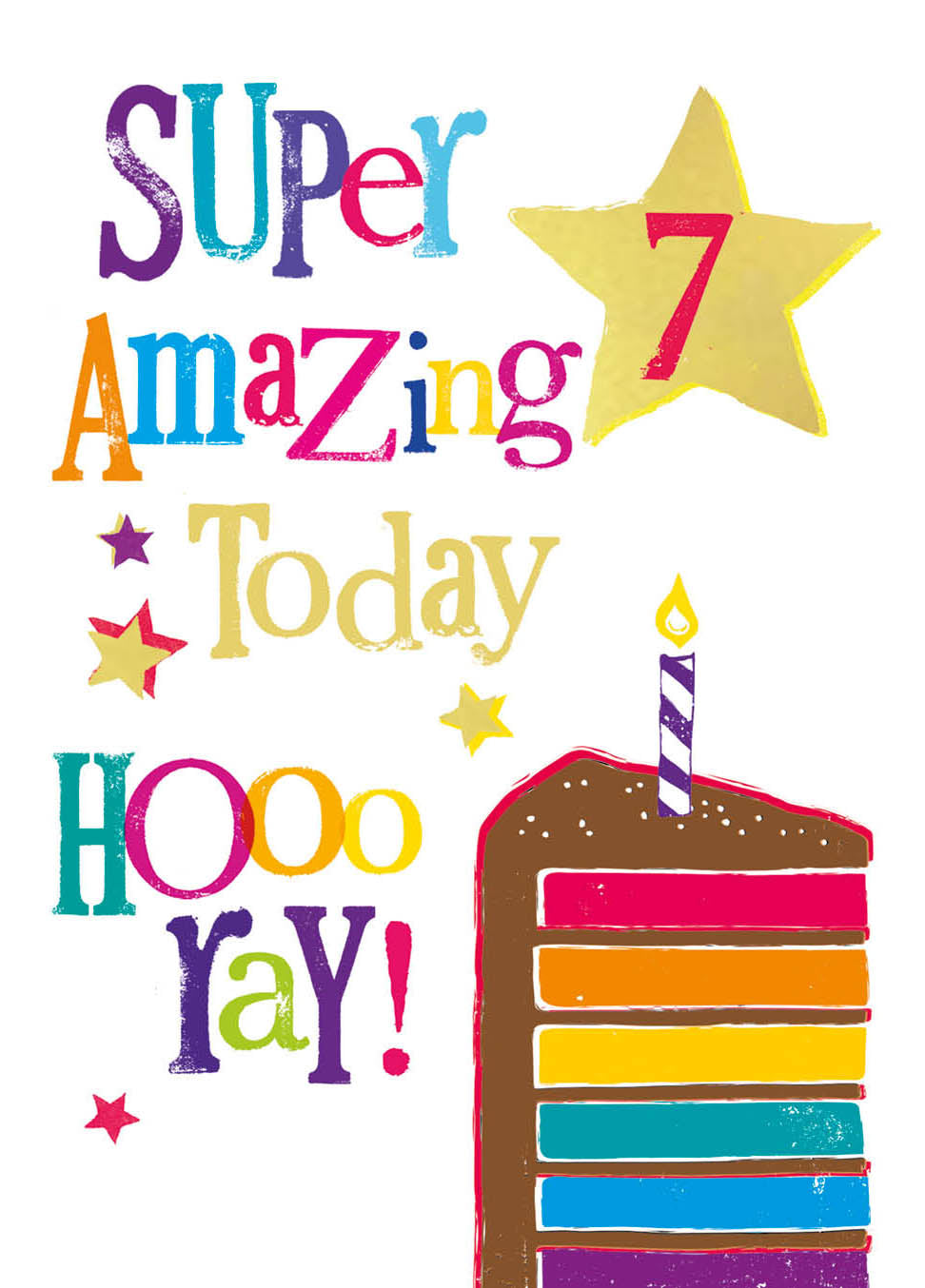 Brightside Age 7 Birthday Card – Danilo Promotions