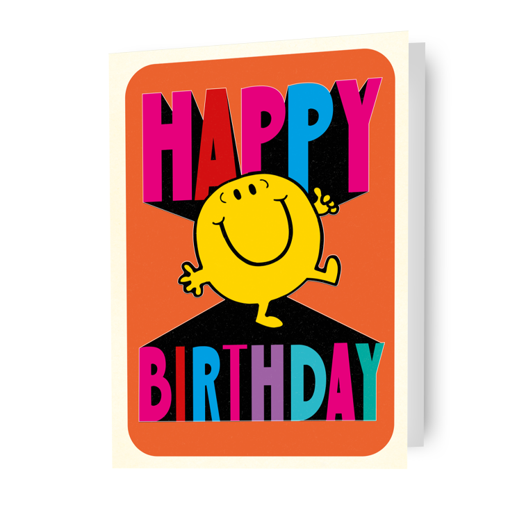 Mr Men & Little Miss Mr Happy Birthday Card – Danilo Promotions