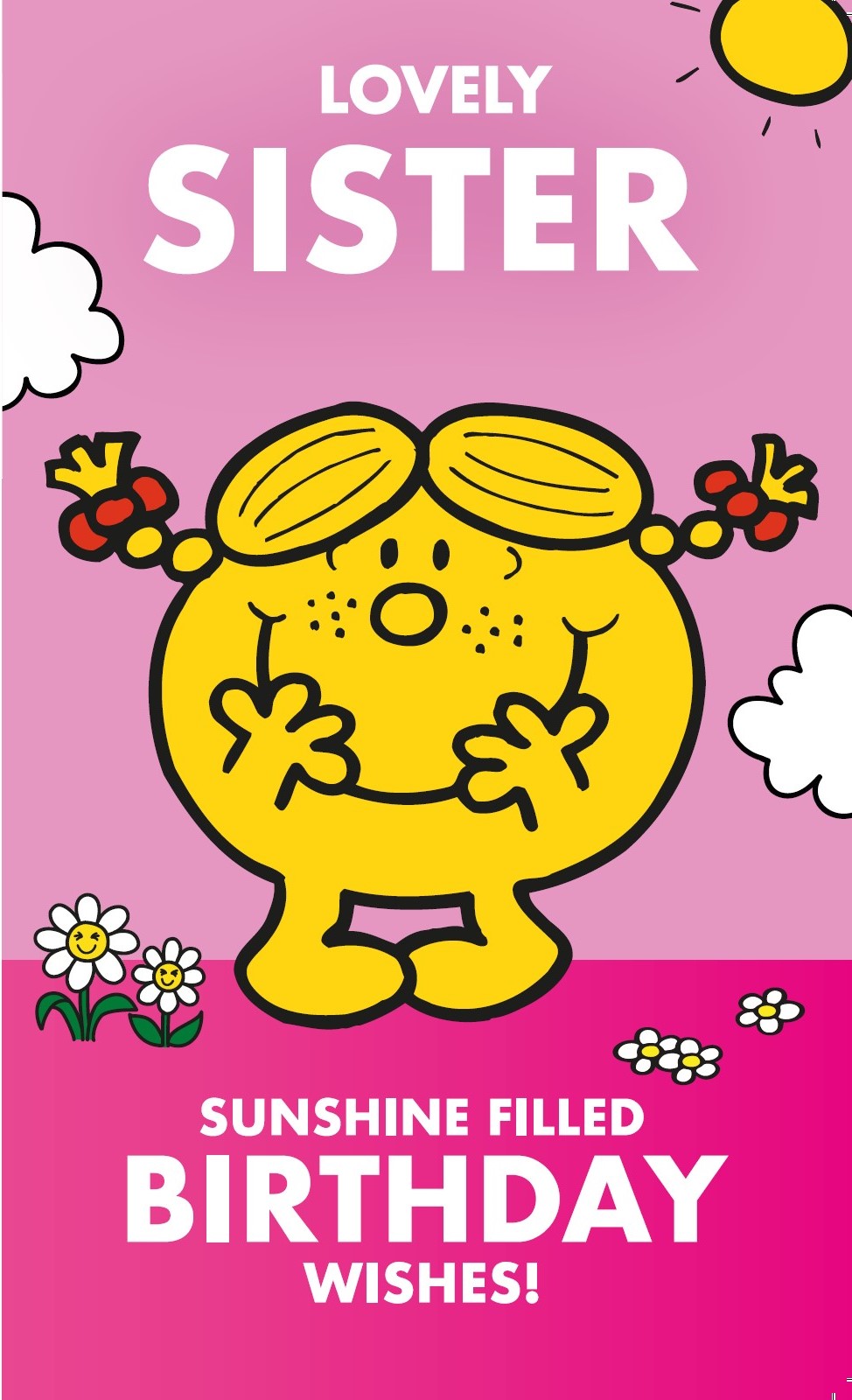 Mr Men & Little Miss Sister Birthday Card – Danilo Promotions