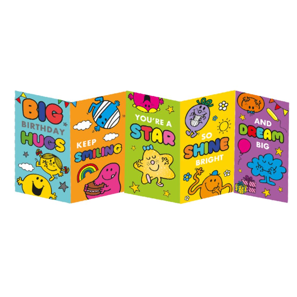 Mr Men & Little Miss Fold Out Birthday Card – Danilo Promotions