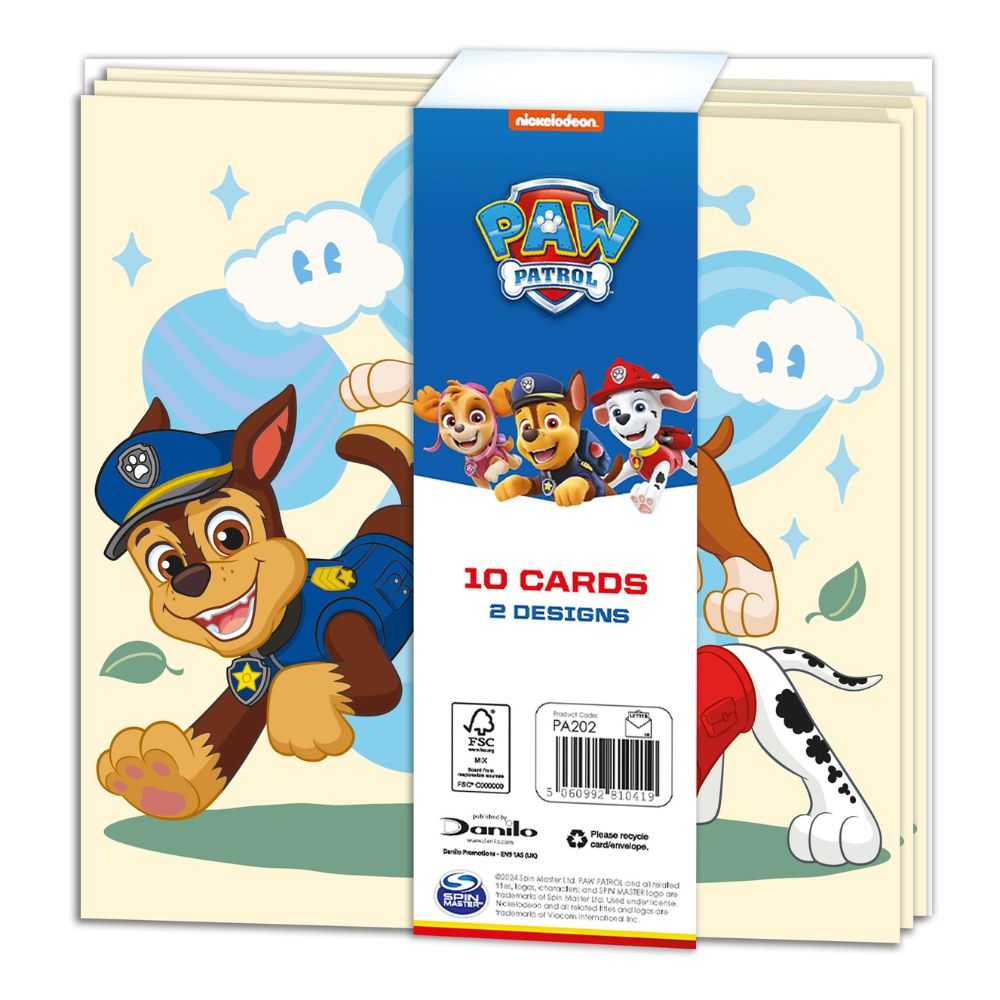 Paw Patrol Multipack of 10 Cards – Danilo Promotions