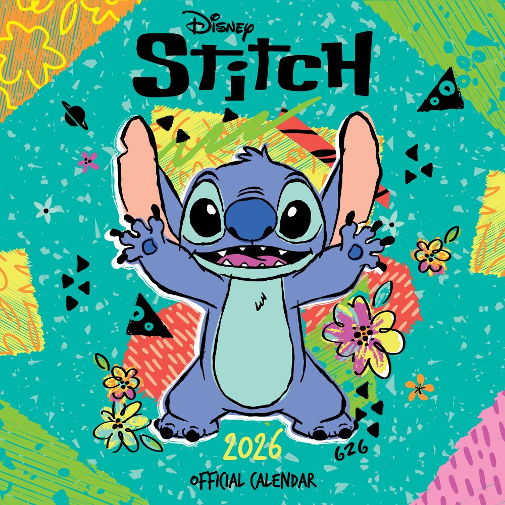 DISNEY STITCH 2026 SQUARE CALENDAR (MULTI-LANGUAGE) – Danilo Promotions