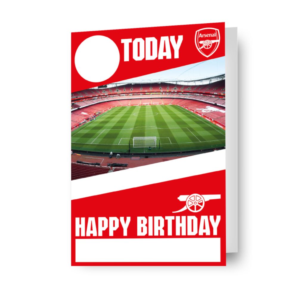 Arsenal FC Personalised Birthday Card With Sticker Sheet – Danilo ...