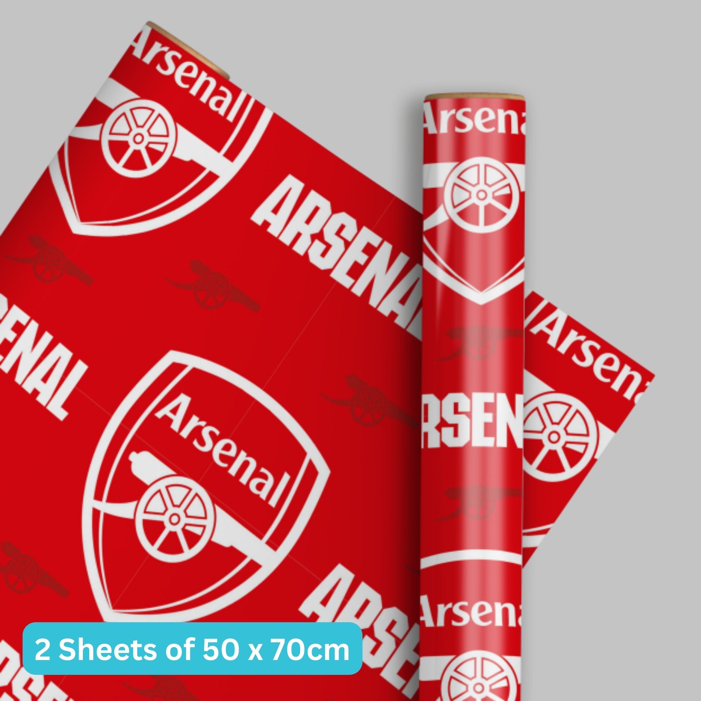 Arsenal FC 2 Sheets & 2 Tags Gift Wrap – Danilo Promotions