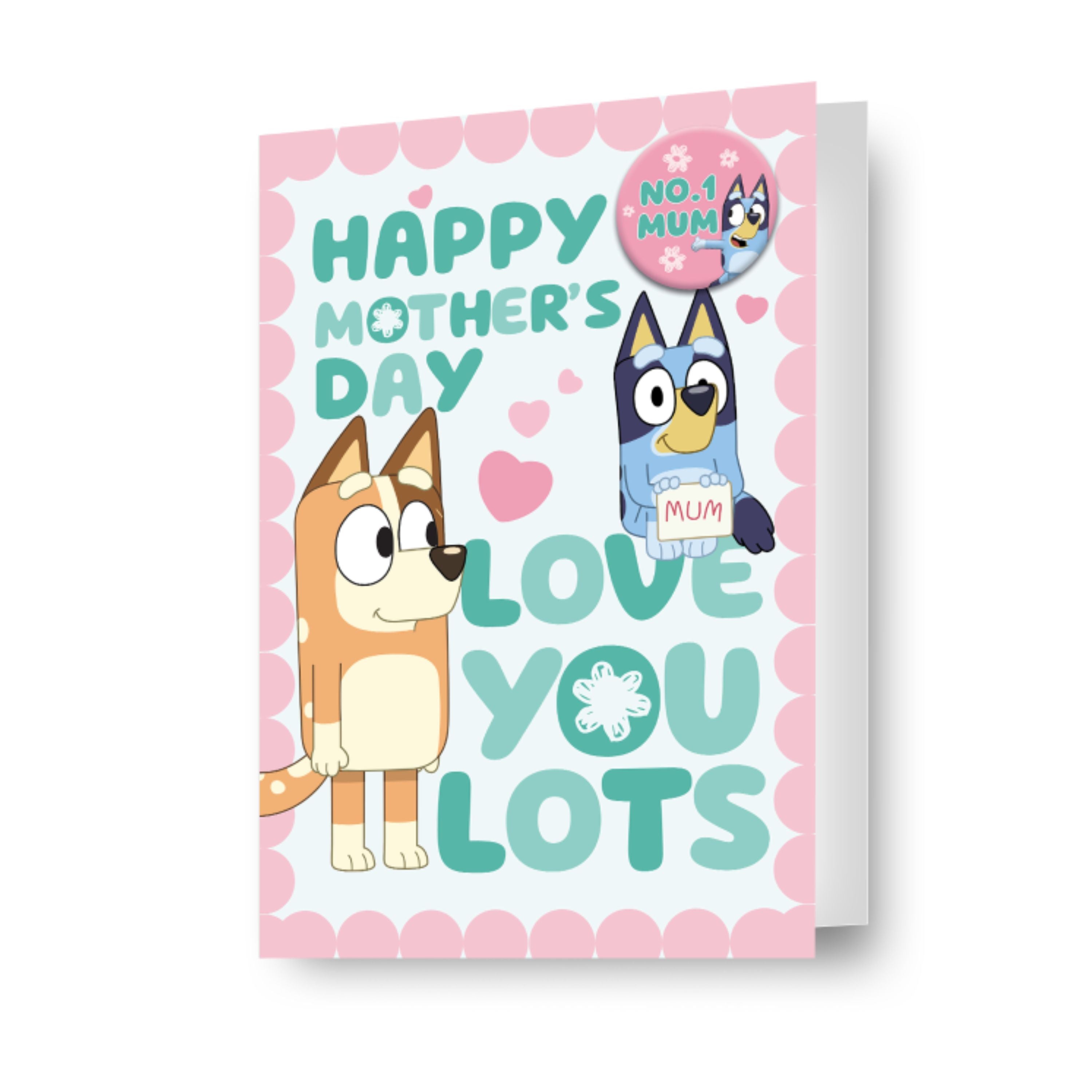 BLUEY MOTHER'S DAY CARD WITH BADGE – Danilo Promotions