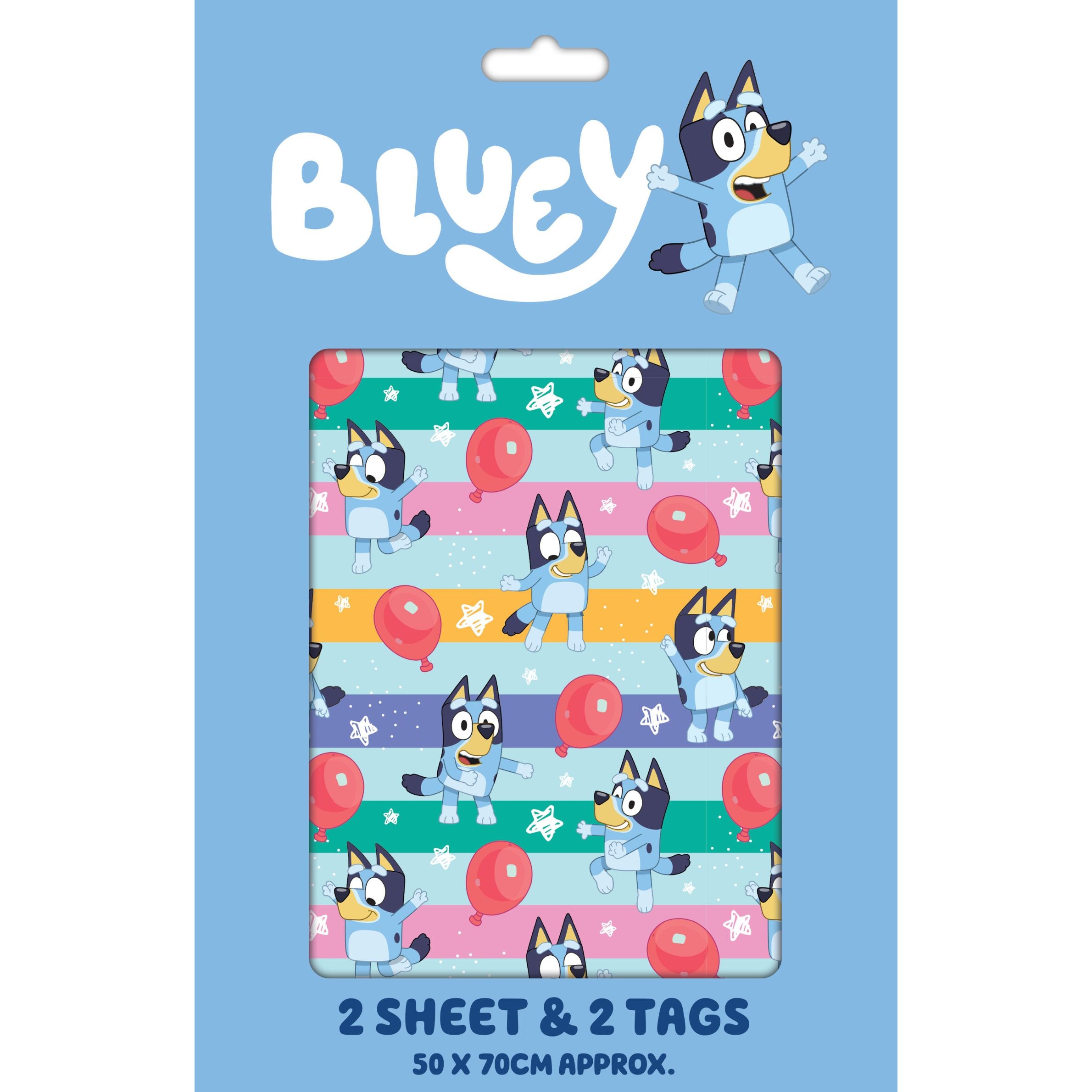 Bluey 2 Sheets & 2 Tags Gift Wrap – Danilo Promotions