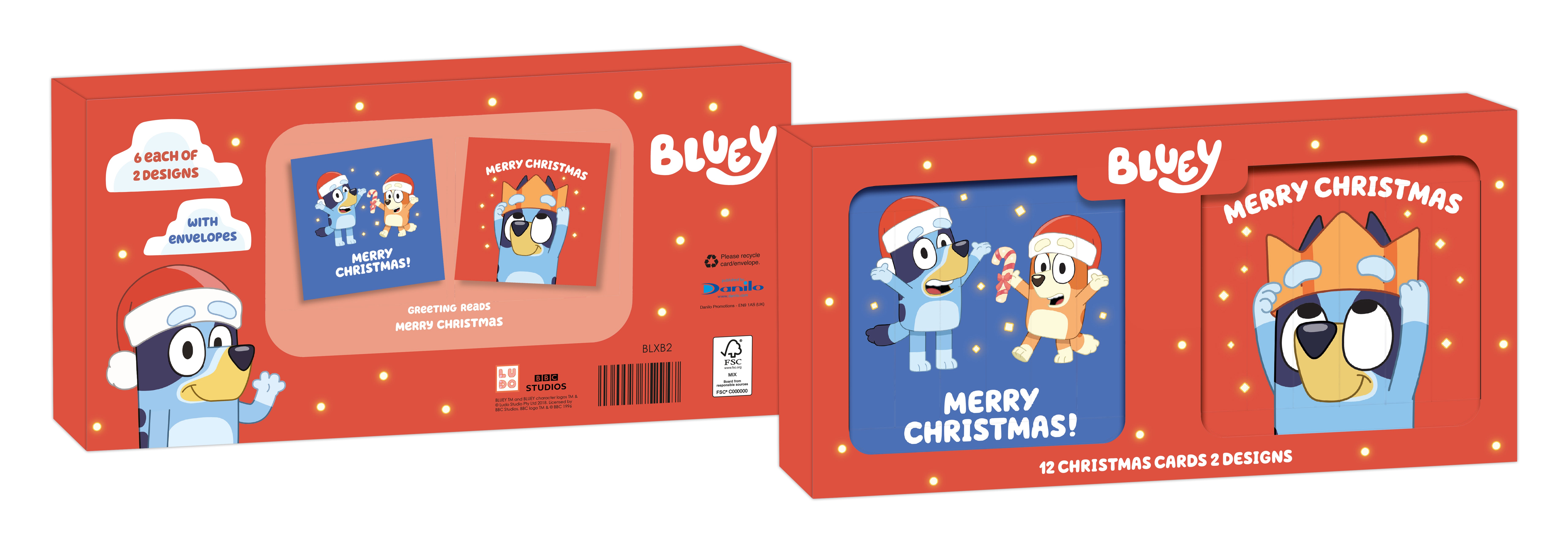 Bluey Christmas Card Multipack – Danilo Promotions