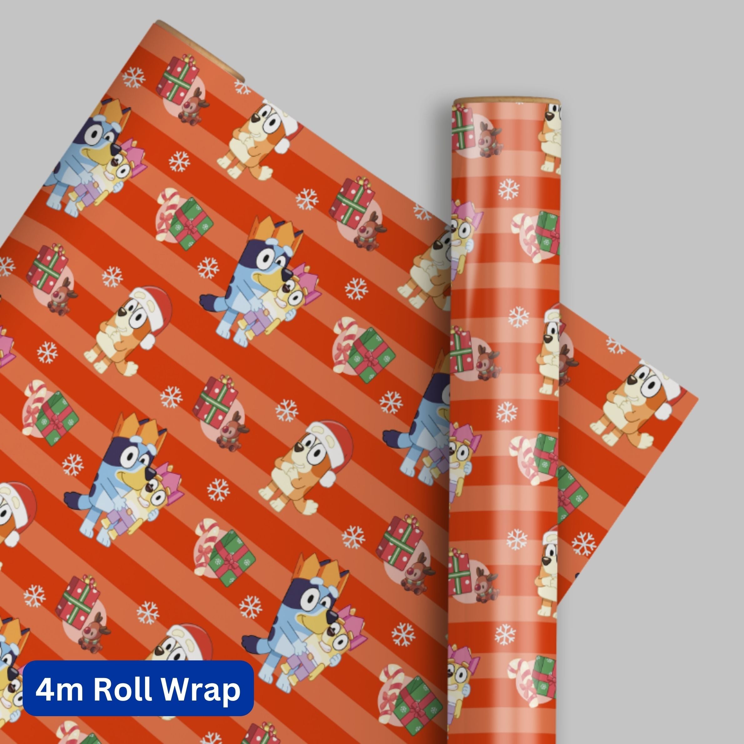 Bluey Christmas 4m Roll Wrapping Paper – Danilo Promotions