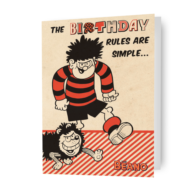 Beano 'Rules Are Simple...' Birthday Card – Danilo Promotions