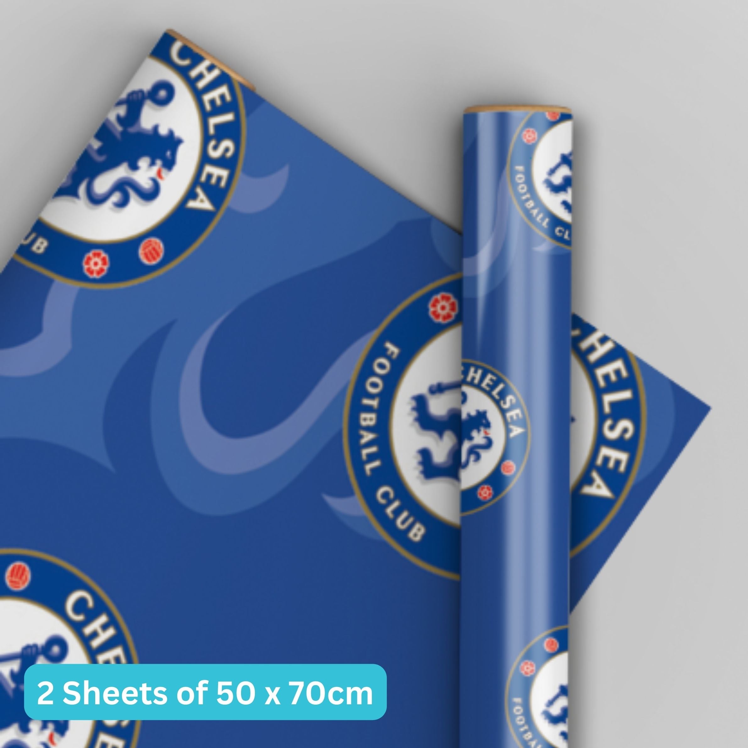 Chelsea FC 2 Sheets & 2 Tags Gift Wrap – Danilo Promotions