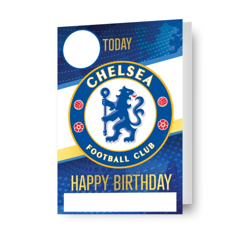 Chelsea FC Personalised Birthday Card With Sticker Sheet – Danilo ...