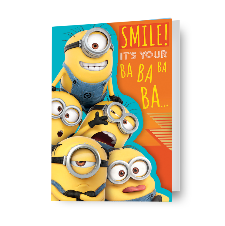 Despicable Me Minions 'Smile!' Birthday Card – Danilo Promotions