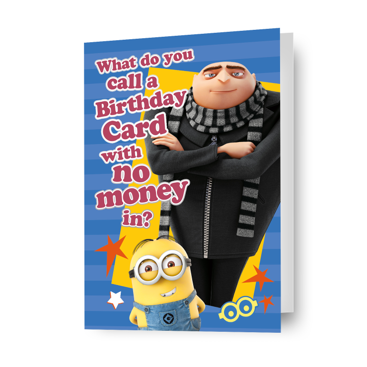 Despicable Me Gru Birthday Card – Danilo Promotions