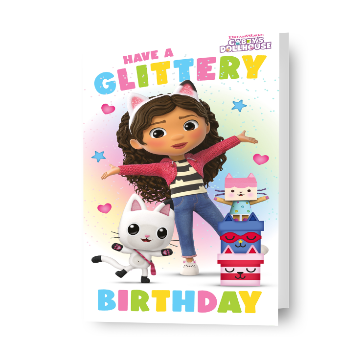 Gabby's Dollhouse 'Glittery' Birthday Card – Danilo Promotions