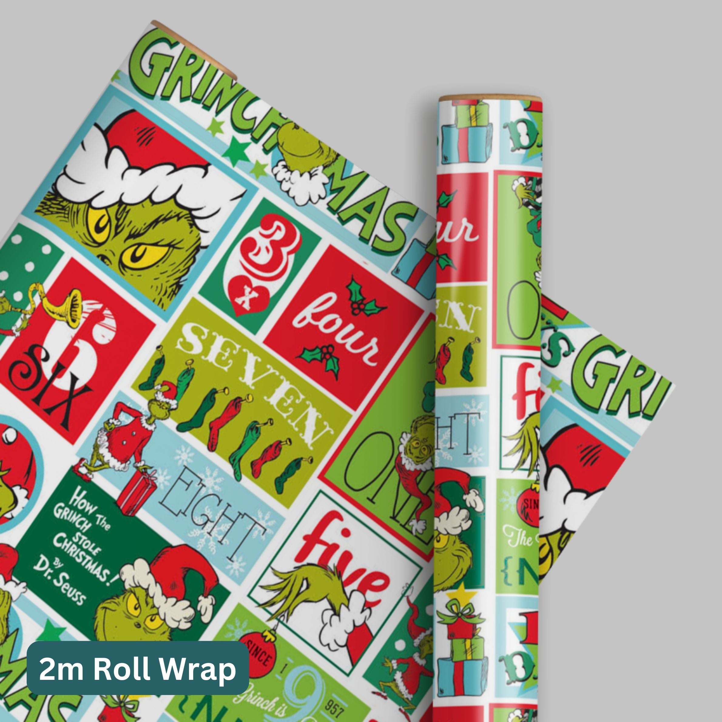The Grinch Christmas 2m Roll Wrapping Paper – Danilo Promotions