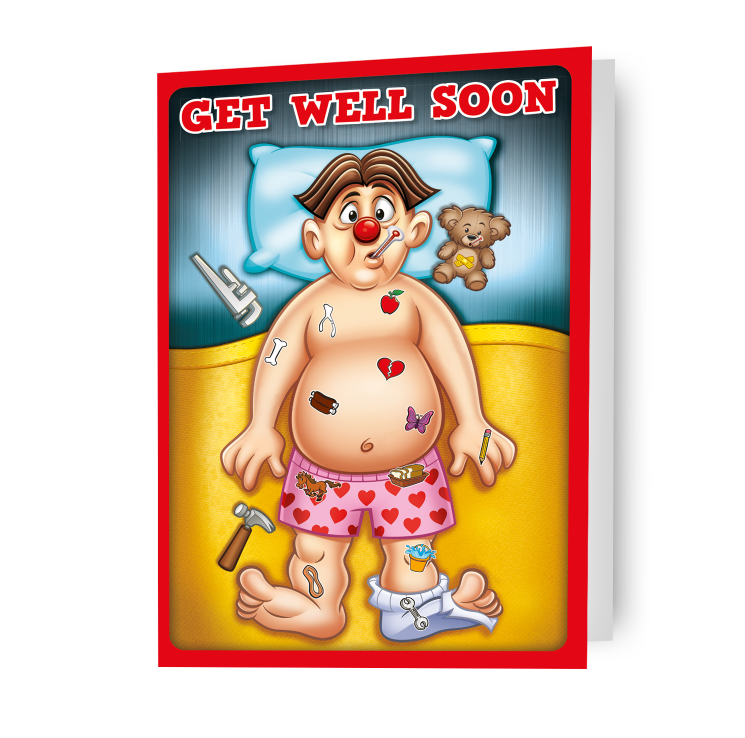 Hasbro Operation 'Get Well Soon' Card – Danilo Promotions
