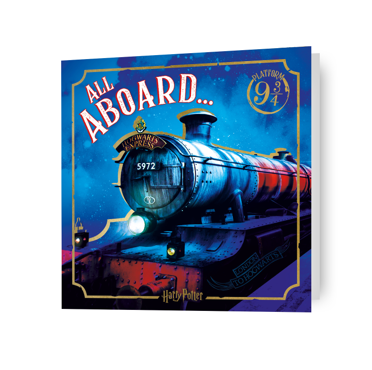 Buy Official Harry Potter Hogwarts Express Train Birthday Card | Danilo ...