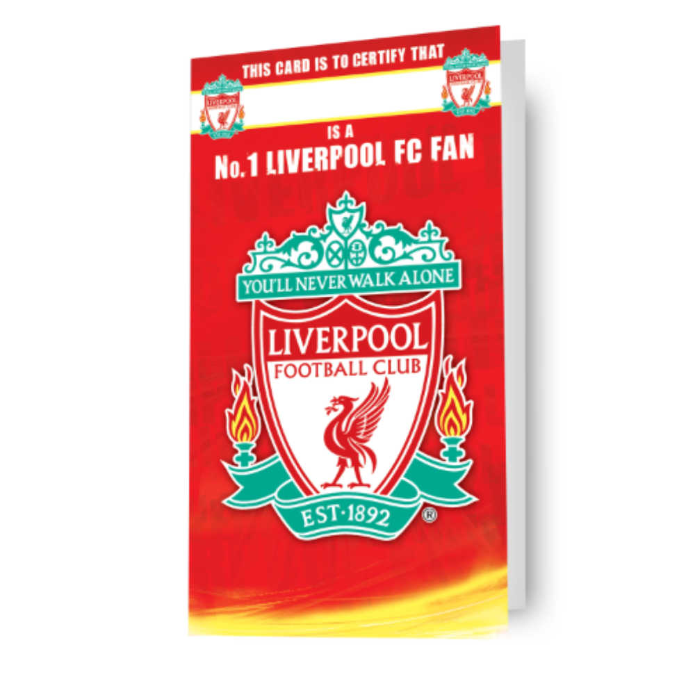 Liverpool FC Certificate Happy Birthday Card – Danilo Promotions
