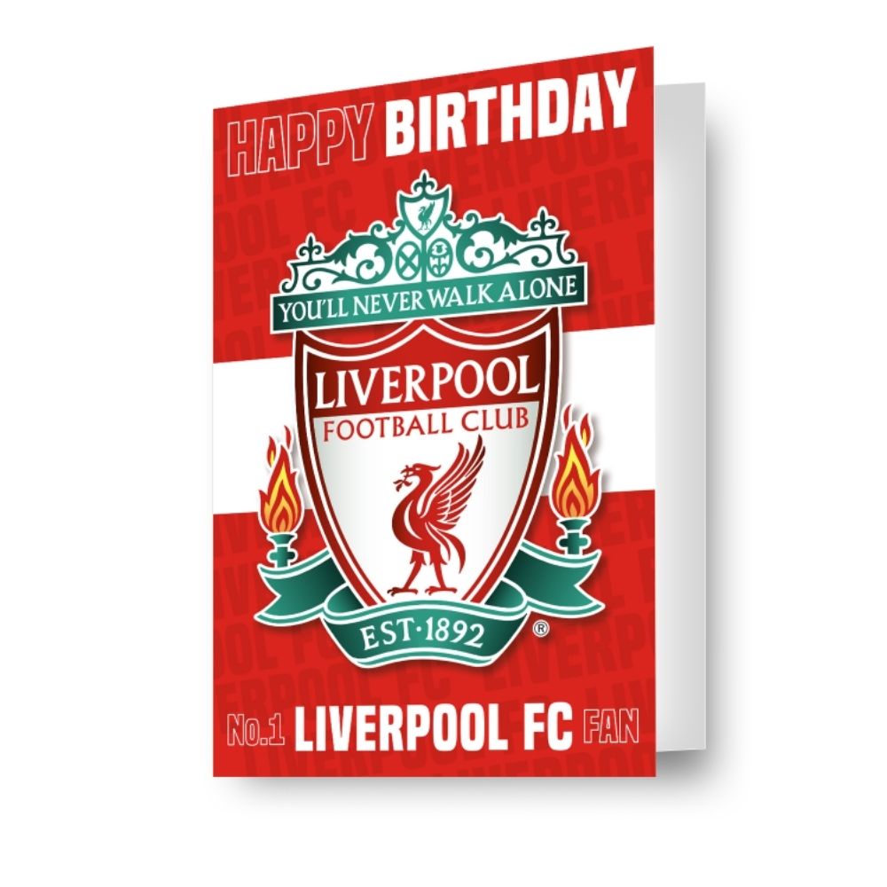 Liverpool FC Personalise Birthday Card With Sticker Sheet – Danilo ...