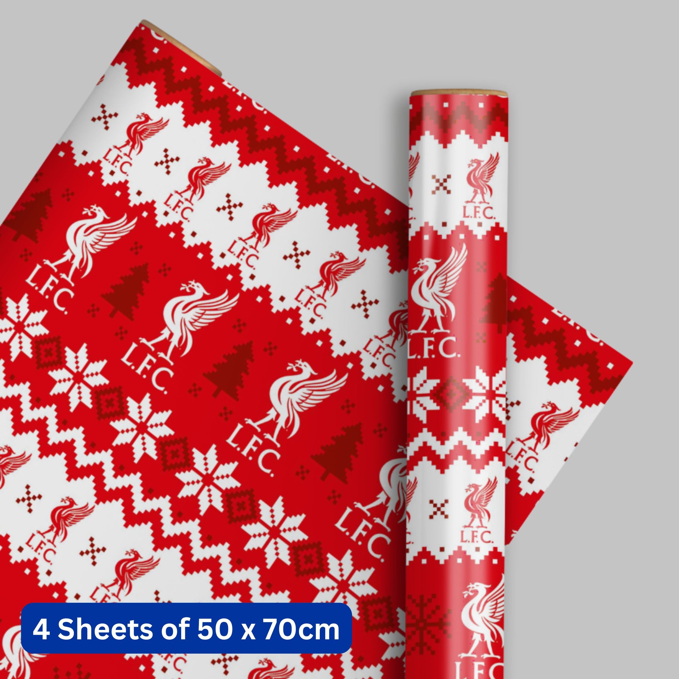 Liverpool FC Christmas 4 Sheets & 4 Tags Gift Wrap Bundle – Danilo ...