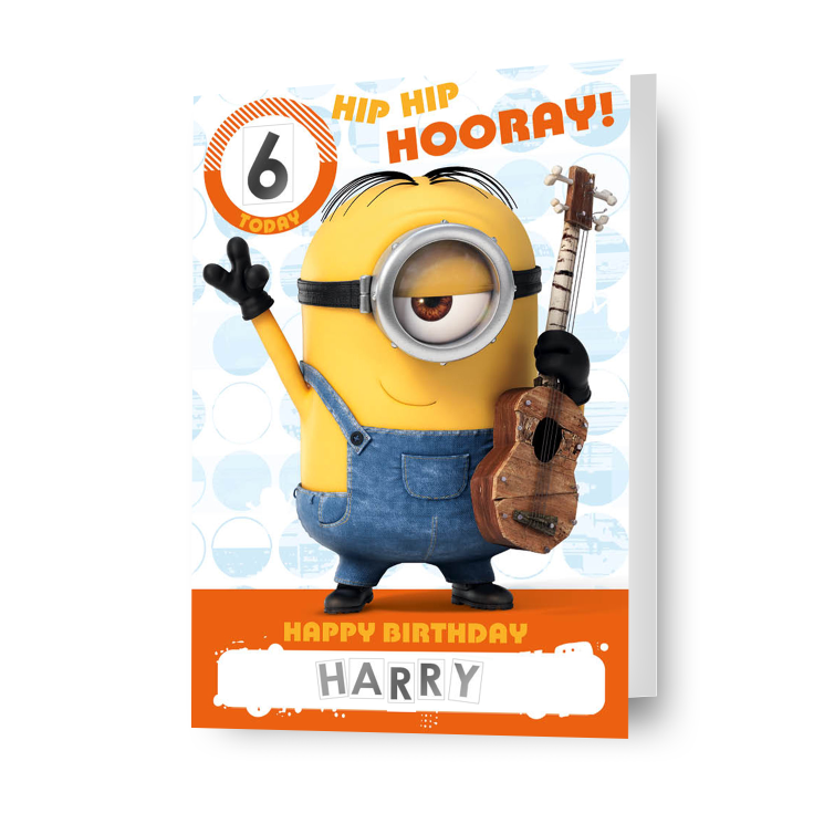 Despicable Me Personalise Birthday Card With Sticker Sheet – Danilo ...