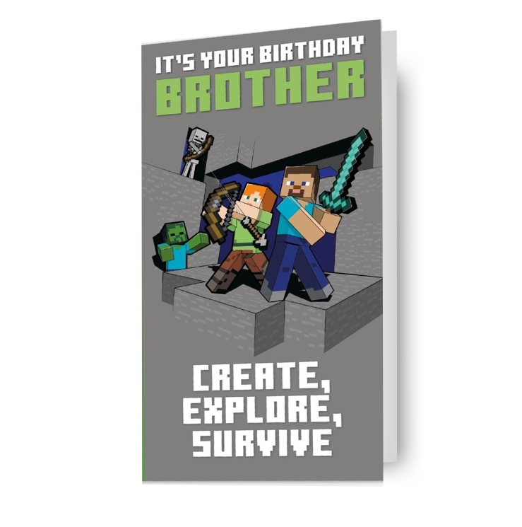 Minecraft Birthday Card Ideas Ros Davidson, Independent Stampin' Up!®