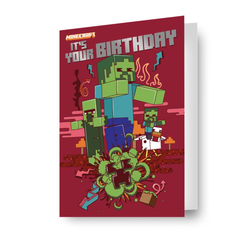 Minecraft Generic Birthday Card – Danilo Promotions