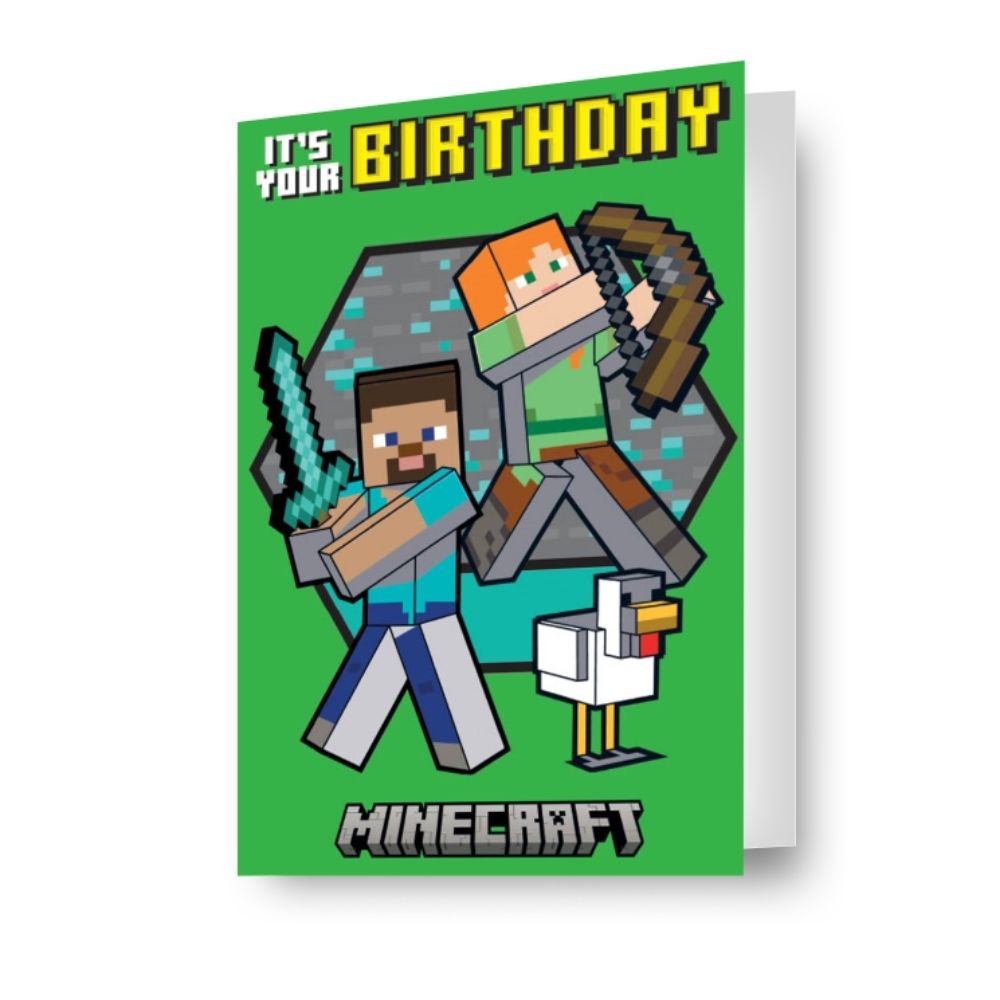 MINECRAFT LENTICULAR 3D-EFFECT CARD – Danilo Promotions