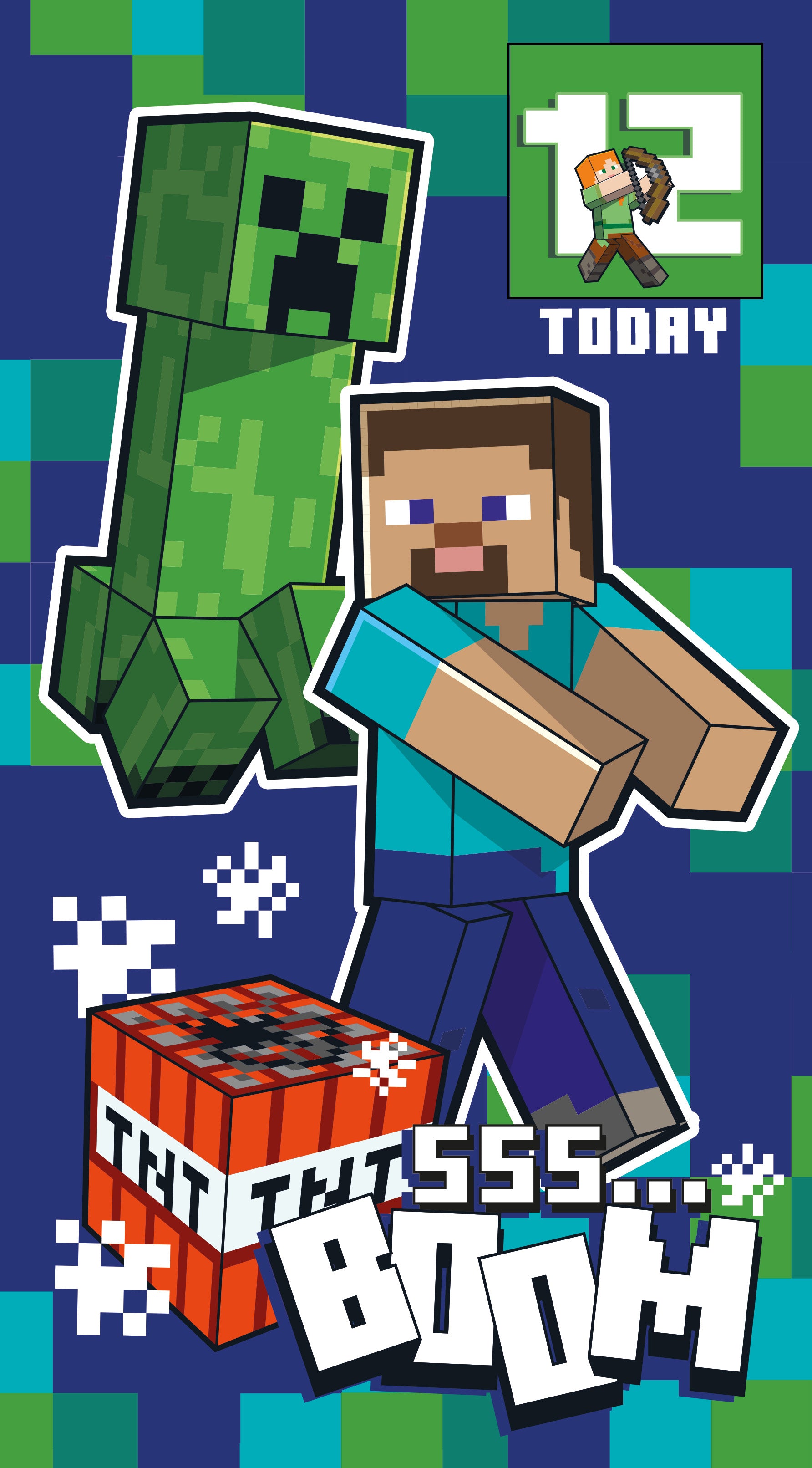 Minecraft Age Sticker Birthday Card – Danilo Promotions