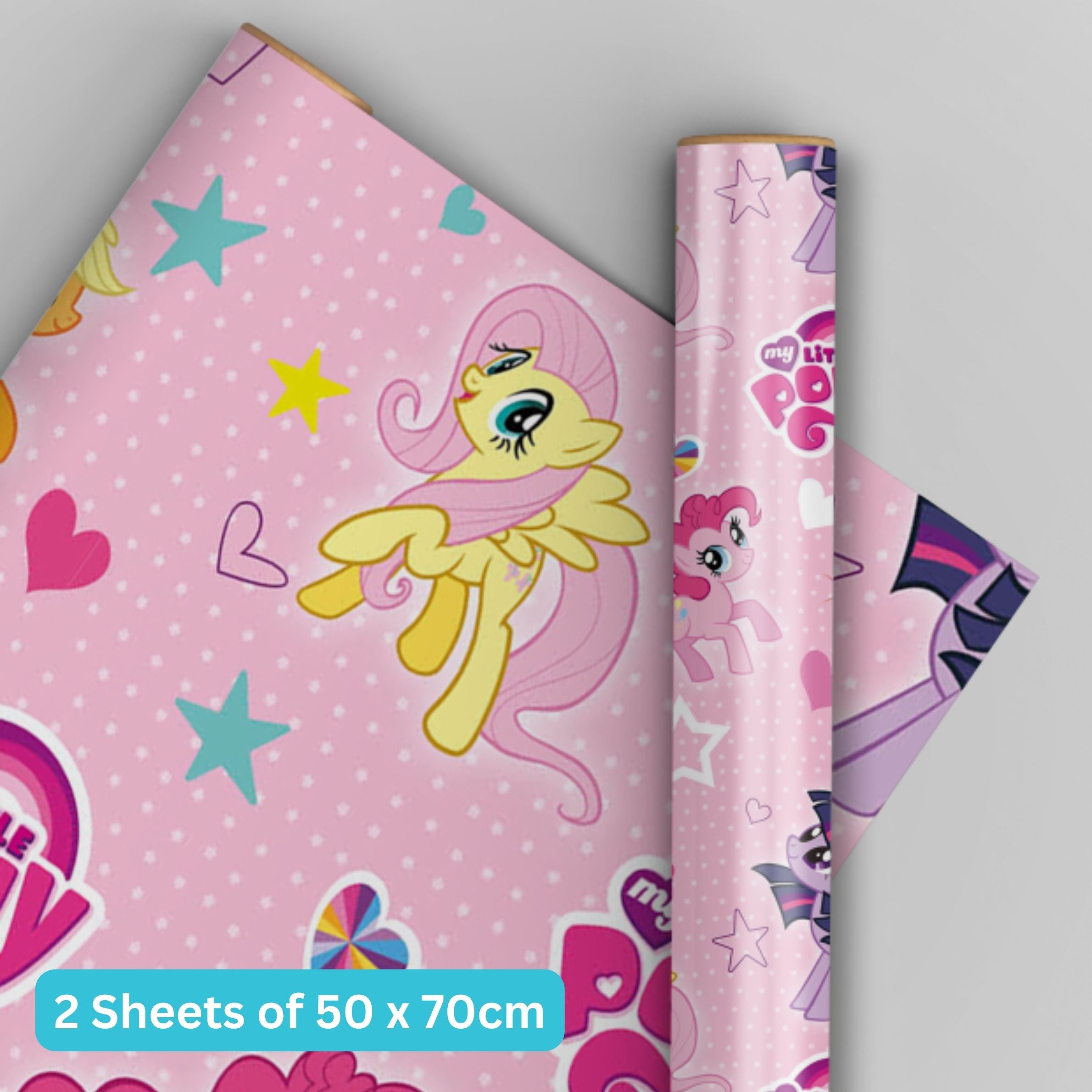 My Little Pony 2 Sheets & 2 Tags Wrapping Paper – Danilo Promotions