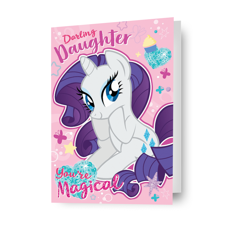 My Little Pony 'Daughter' Rarity Birthday Card – Danilo Promotions
