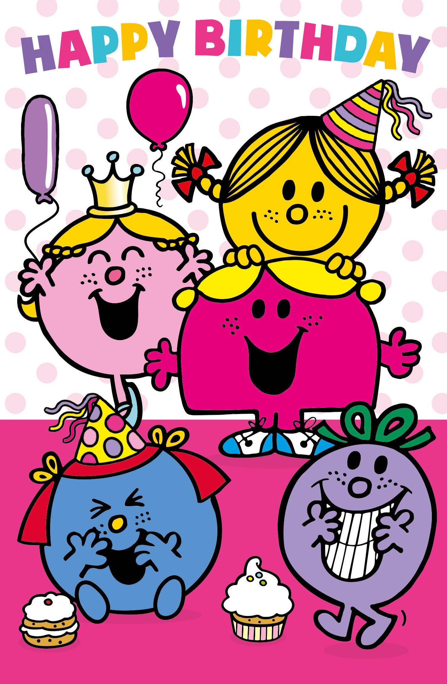 Mr Men & Little Miss Happy Birthday Card – Danilo Promotions