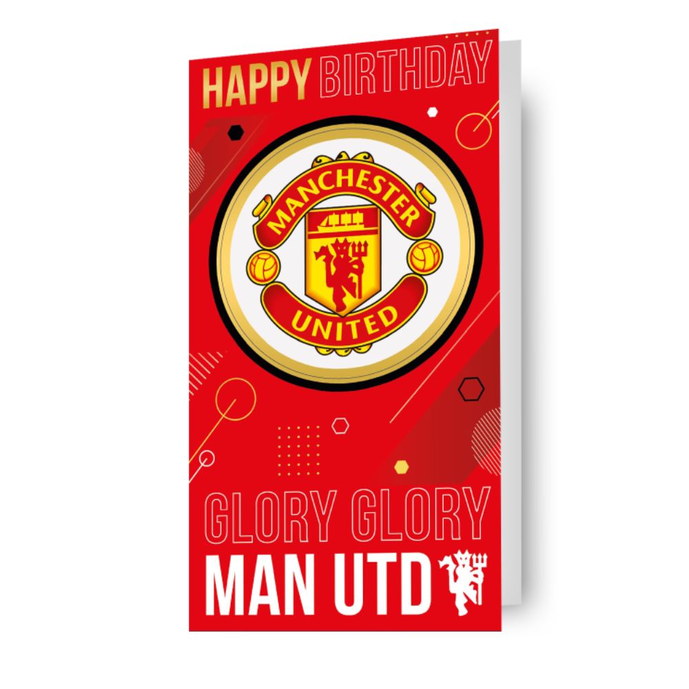 Manchester United FC Crest Birthday Card – Danilo Promotions
