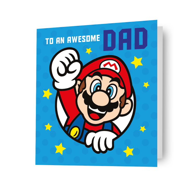 Super Mario 'Dad' Birthday Card – Danilo Promotions