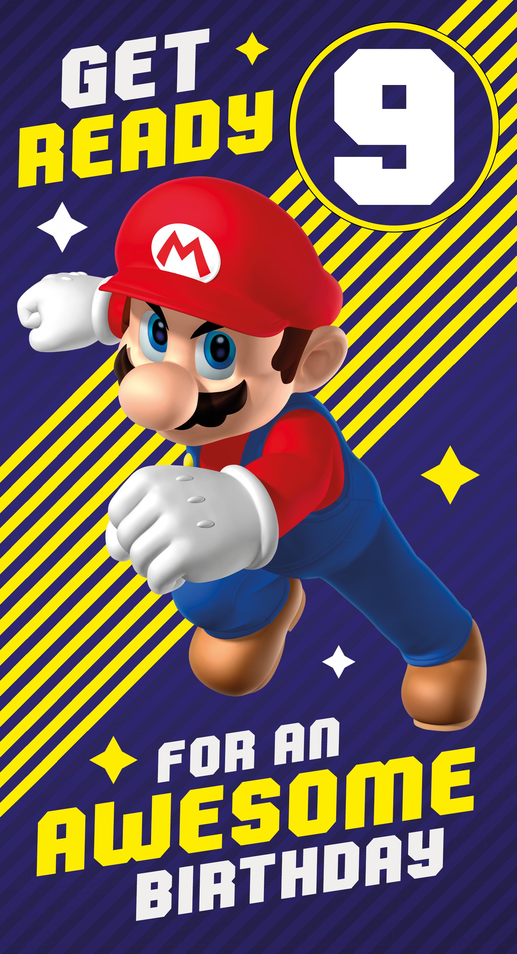 Super Mario Age Sticker Birthday Card – Danilo Promotions