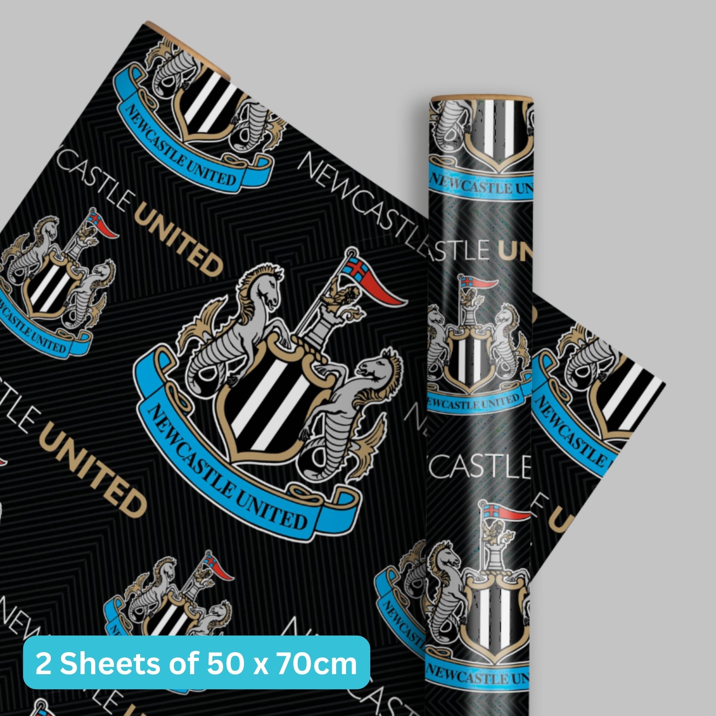 Newcastle United FC 2 Sheets & 2 Tags Gift Wrap – Danilo Promotions