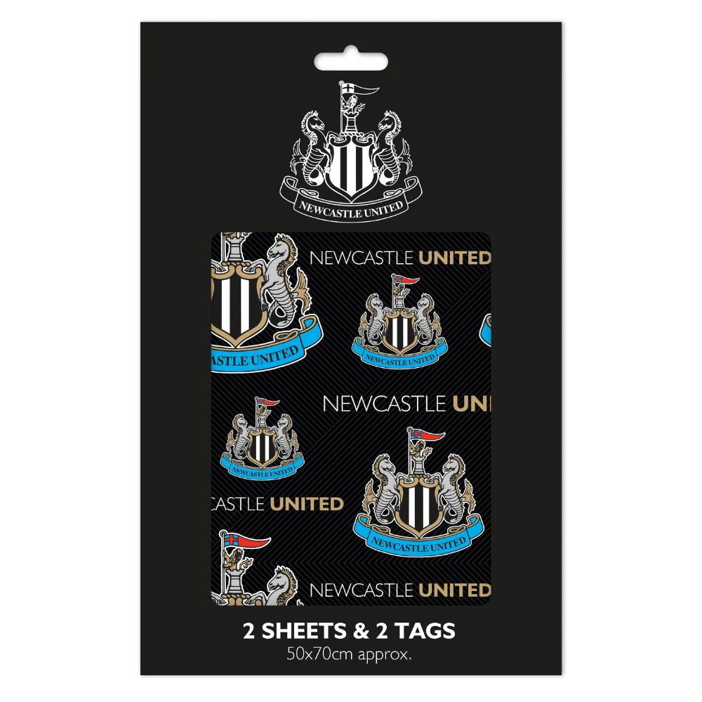 Newcastle United FC 2 Sheets & 2 Tags Gift Wrap – Danilo Promotions