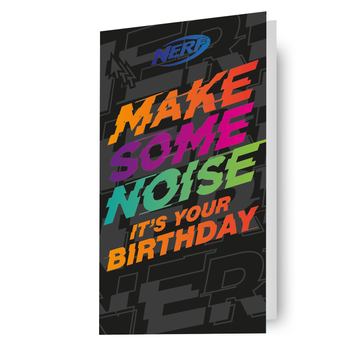 Nerf 'Make Some Noise' Birthday Card – Danilo Promotions