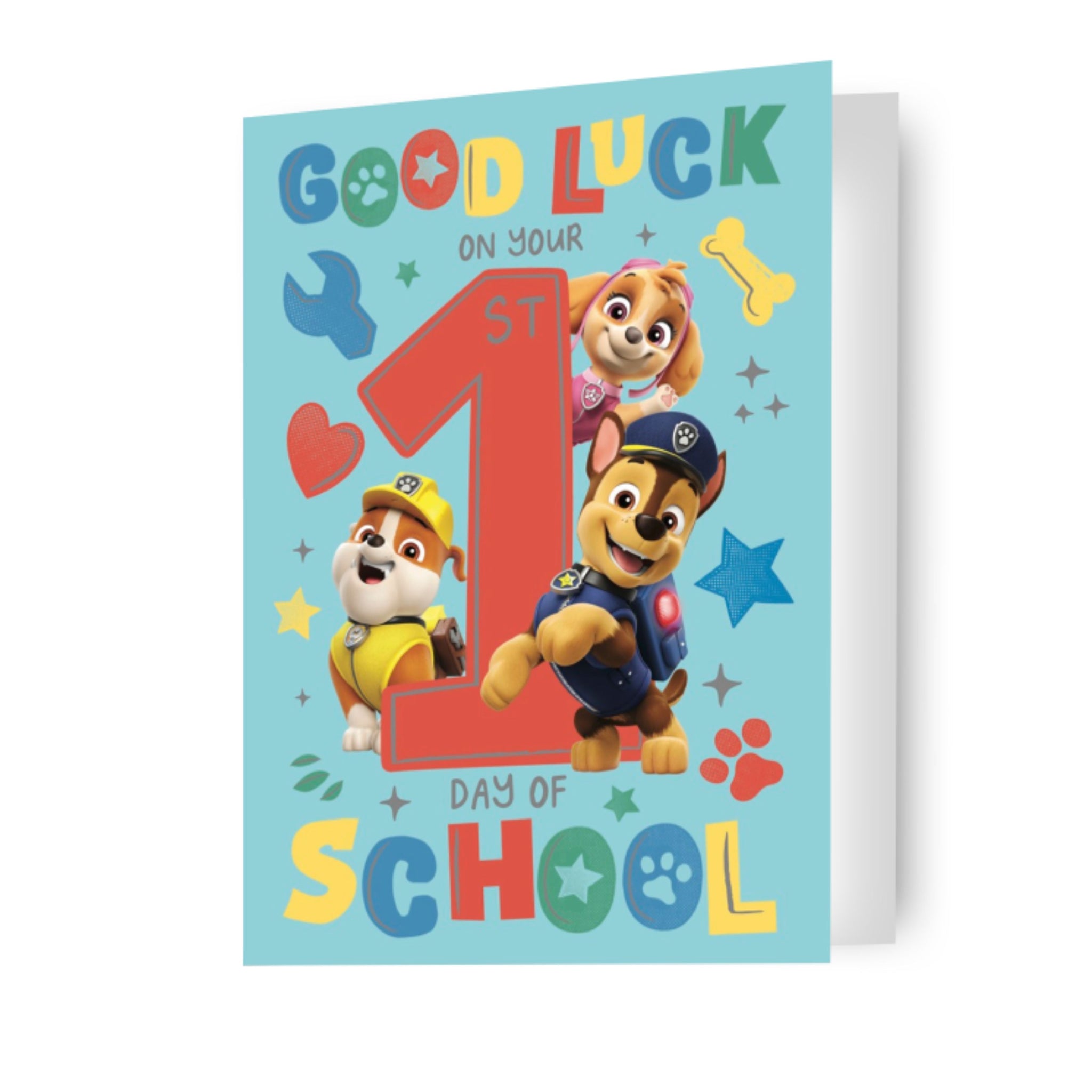 Paw Patrol 'Good Luck on your 1st Day of School' Card – Danilo Promotions