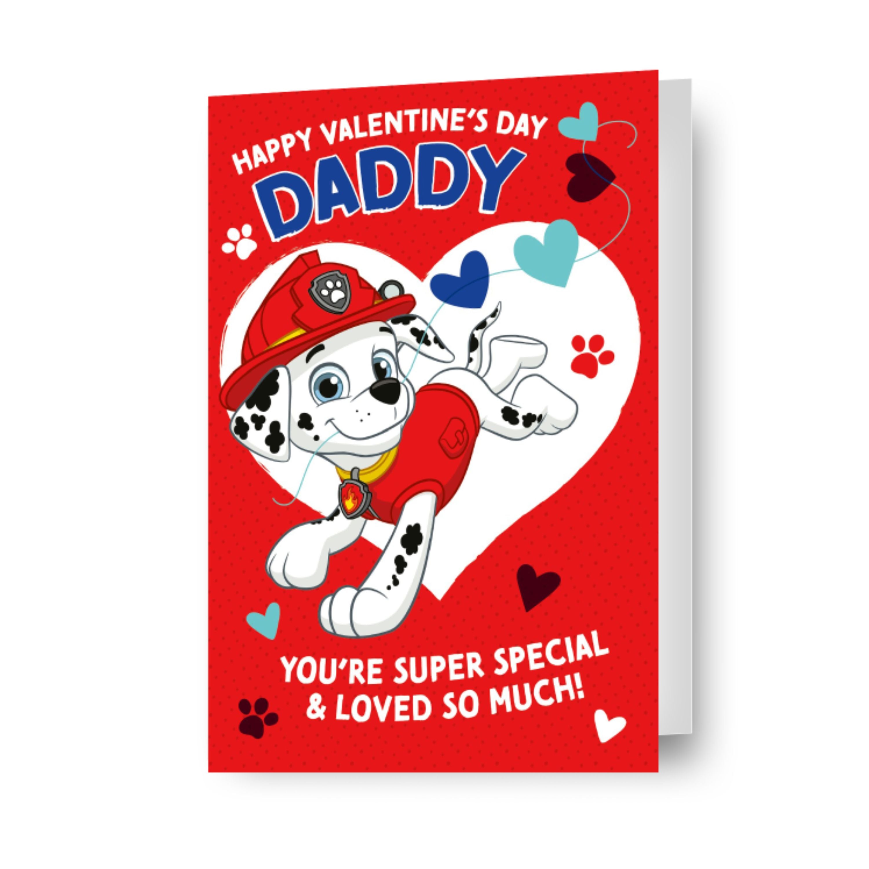 Paw Patrol 'Daddy' Valentine's Day Card – Danilo Promotions