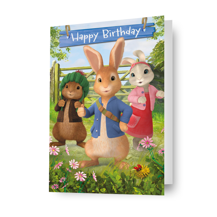 Peter Rabbit Die Cut Birthday Card – Danilo Promotions