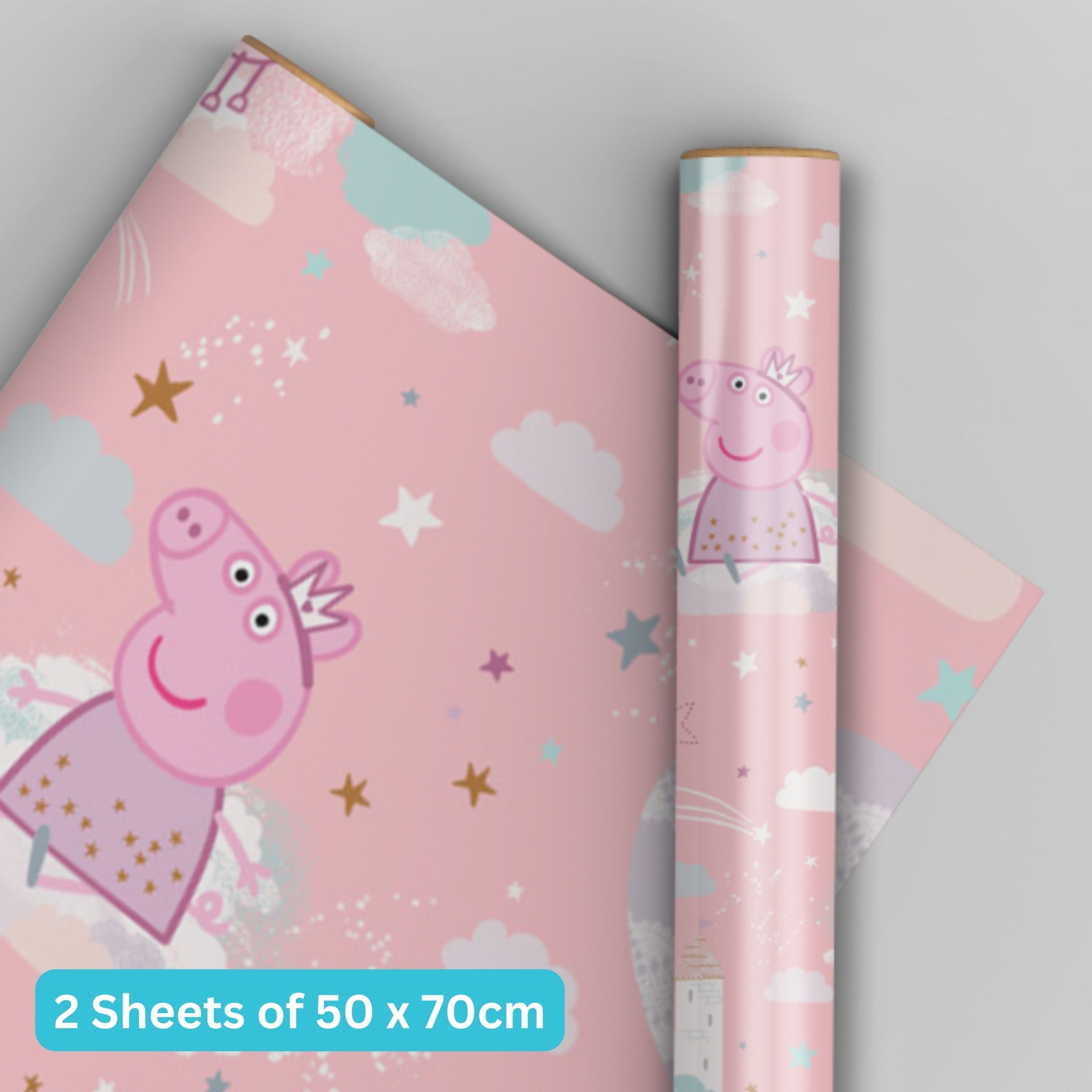 Peppa Pig 2 Sheet & 2 Tags Wrapping Paper – Danilo Promotions