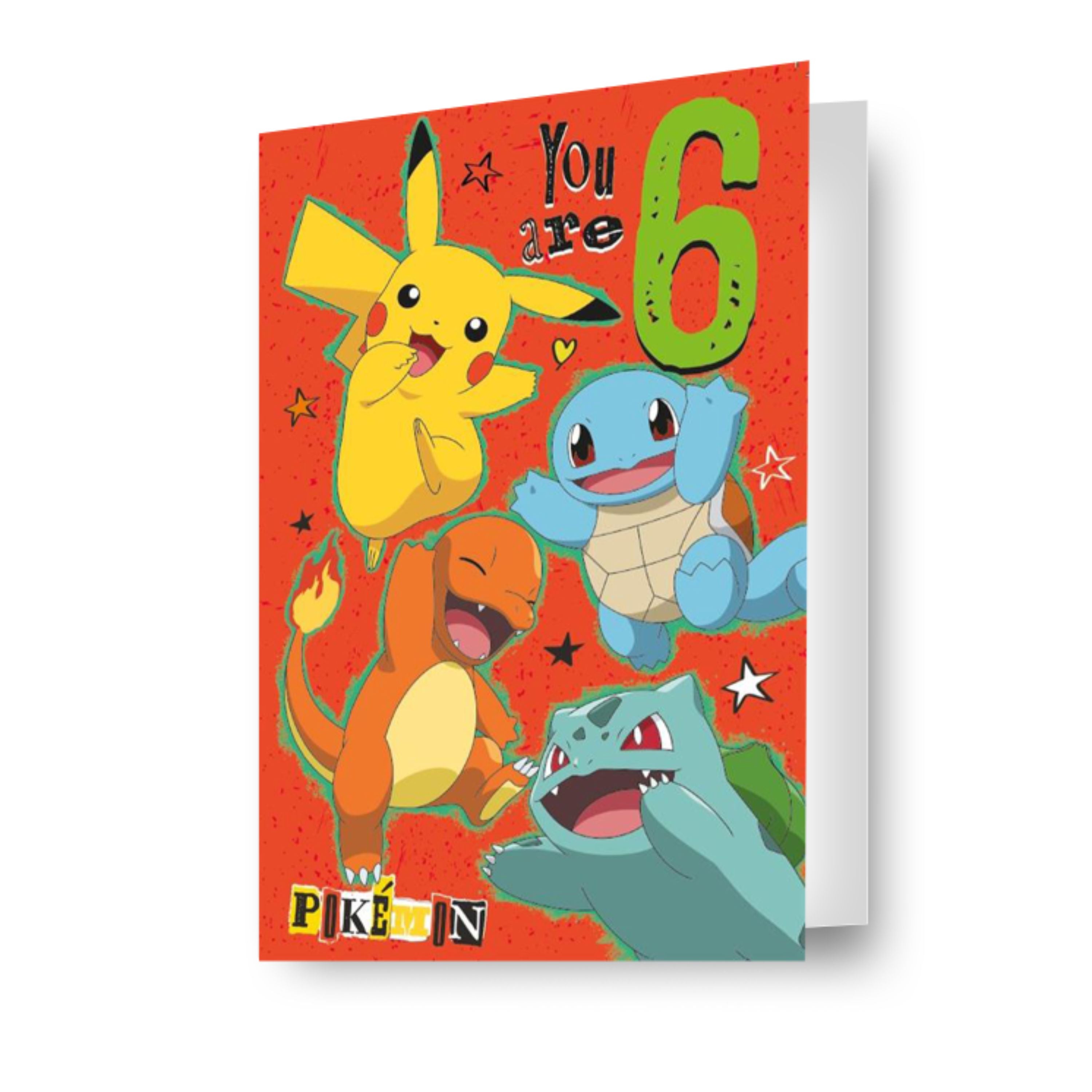 Pokemon Age 6 Birthday Card – Danilo Promotions