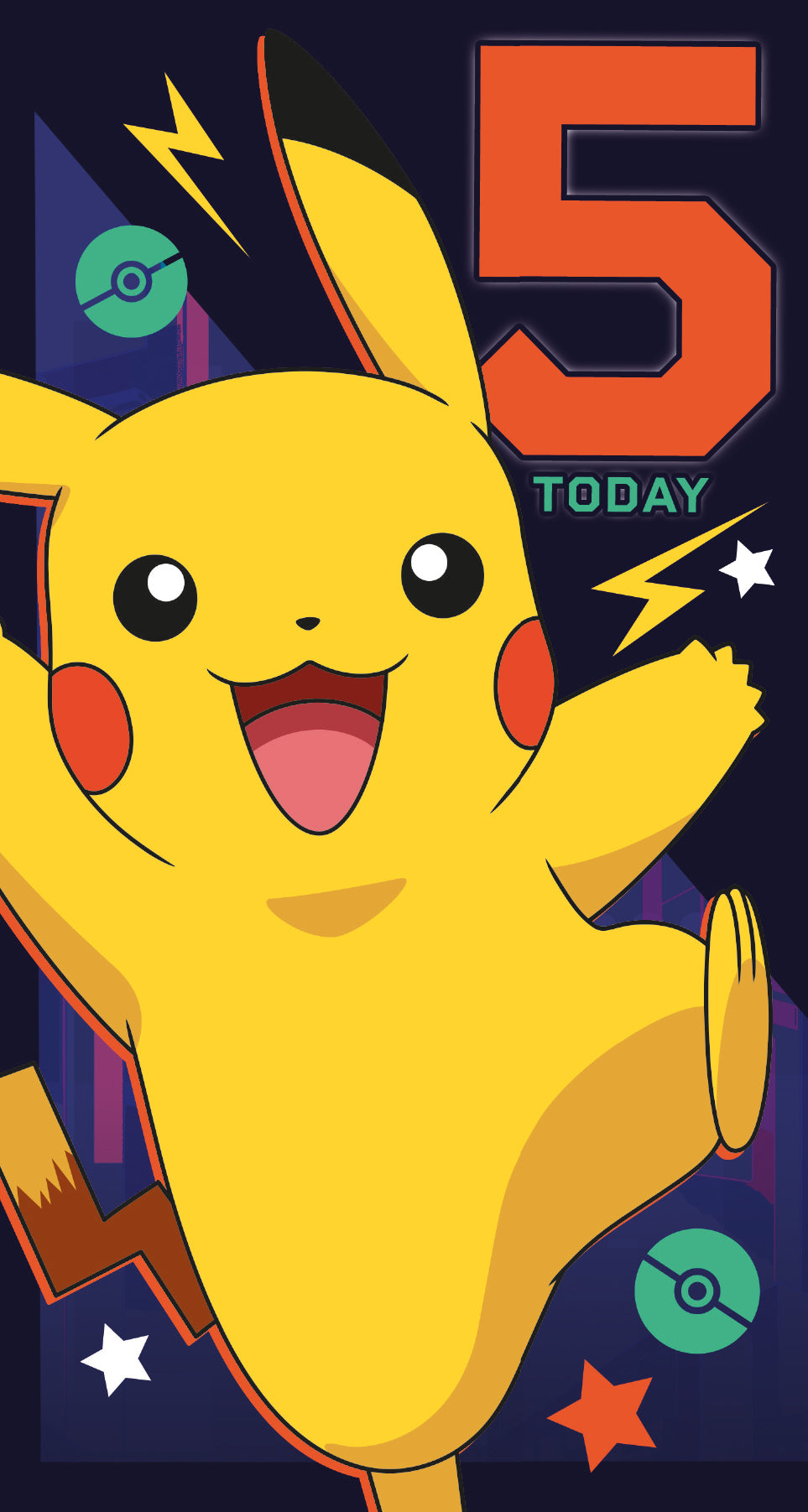 Pokemon Age 5 Birthday Card – Danilo Promotions