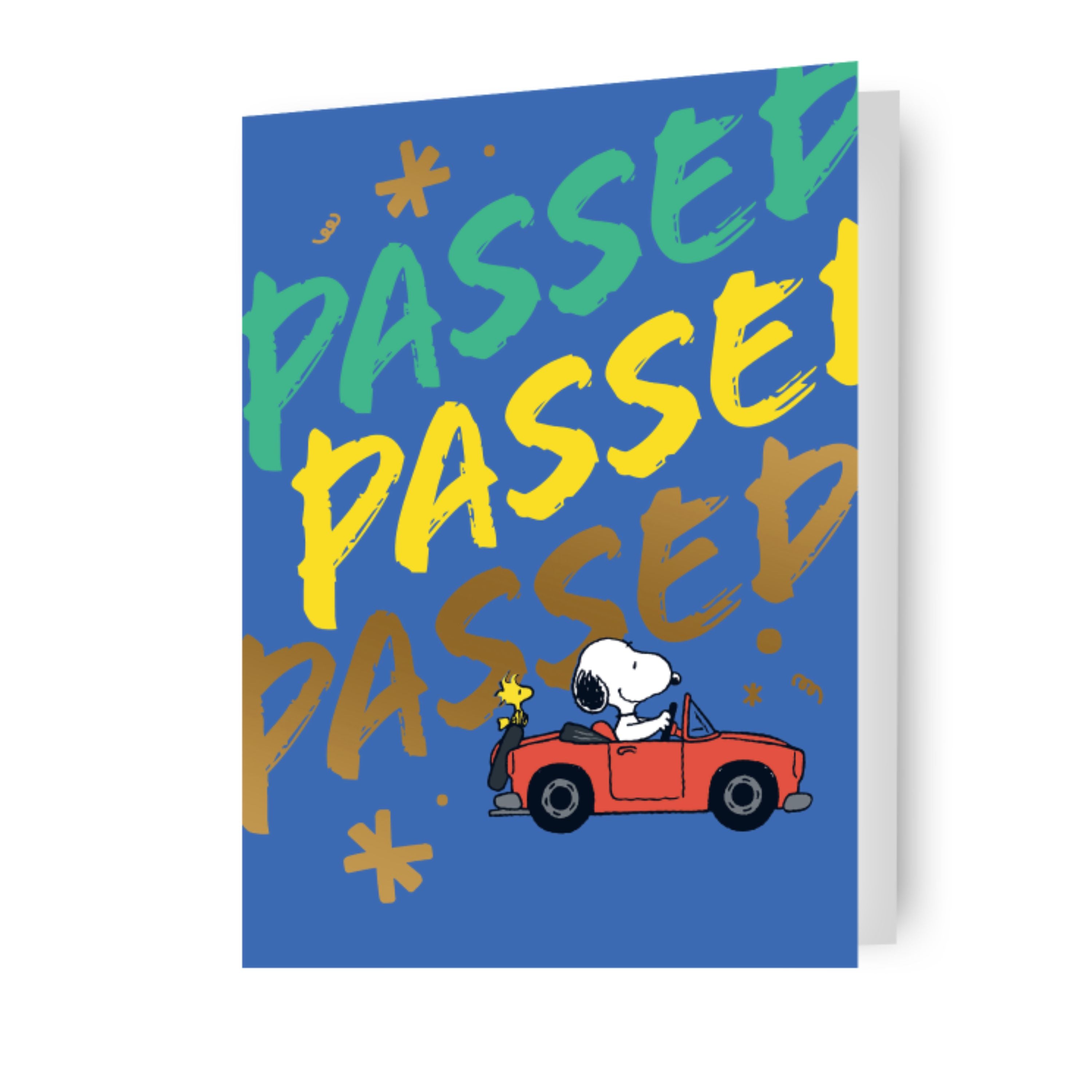 Peanuts Snoopy Passed Driving Test Card – Danilo Promotions