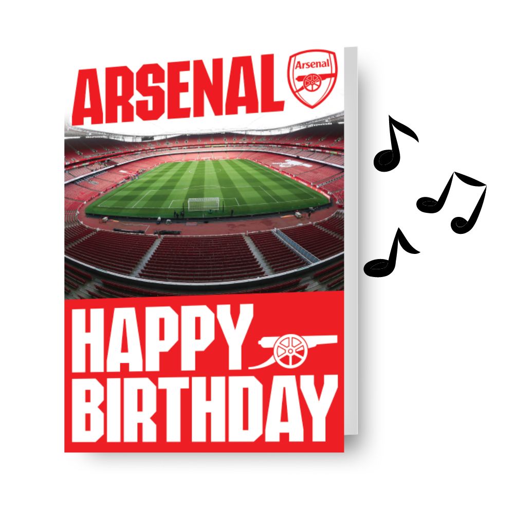Arsenal FC Birthday Sound Card – Danilo Promotions