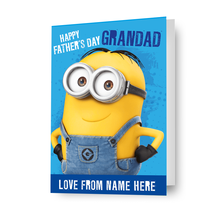 Despicable Me Minions Personalised Grandad Father's Day Card – Danilo ...