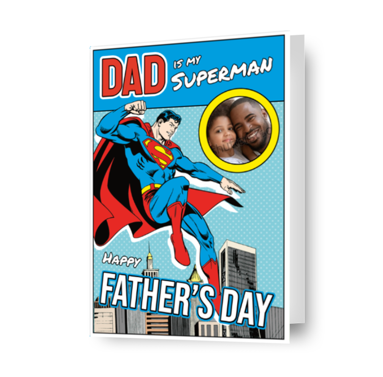 Superman Personalised Photo Father's Day Card – Danilo Promotions