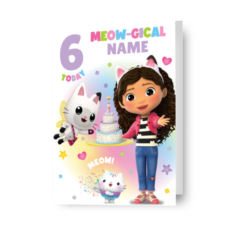 Gabby's Dollhouse Personalised Age & Name Birthday Card – Danilo Promotions